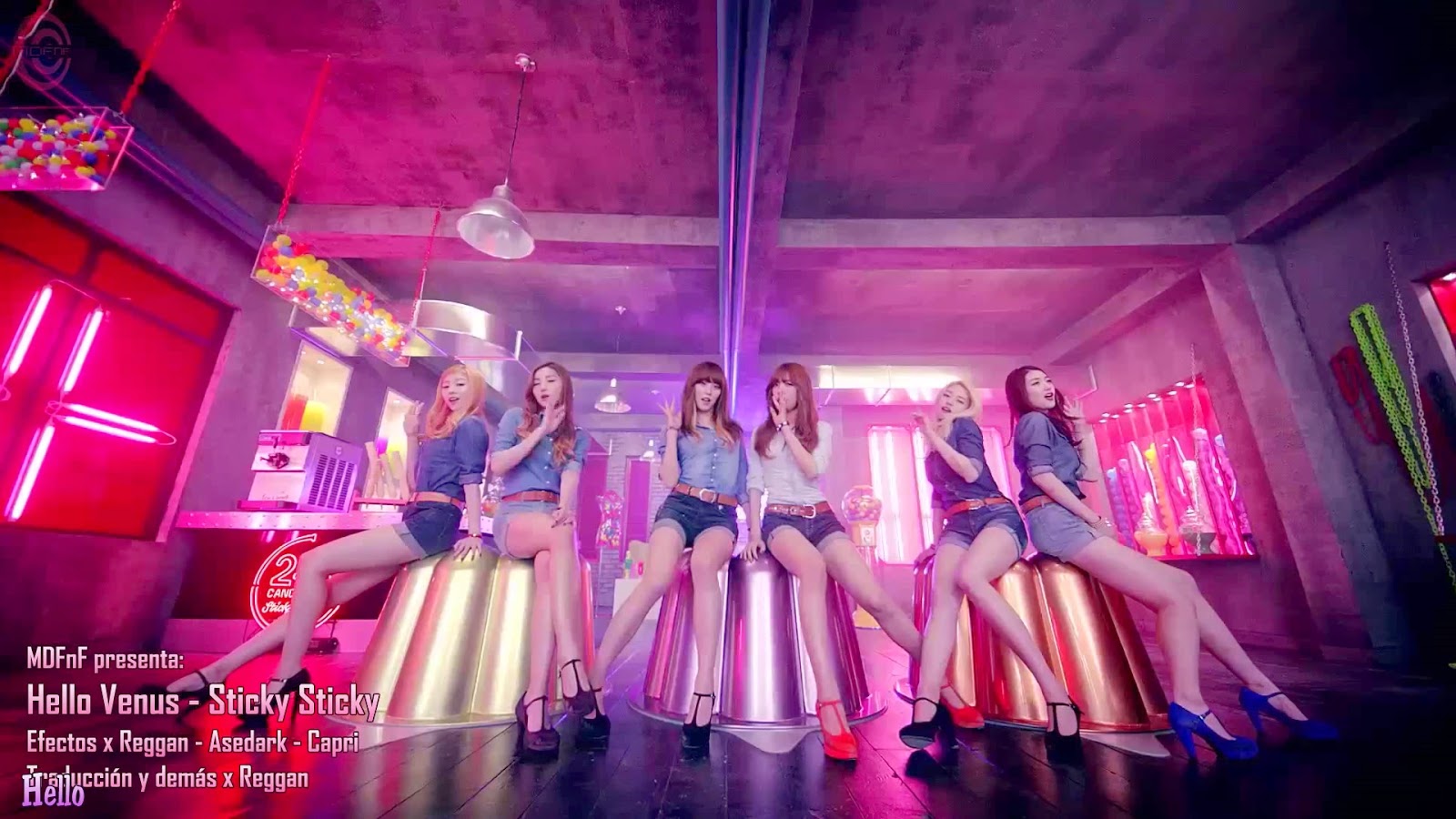 Hello Venus - Sticky Sticky MV 1080p Sub Español